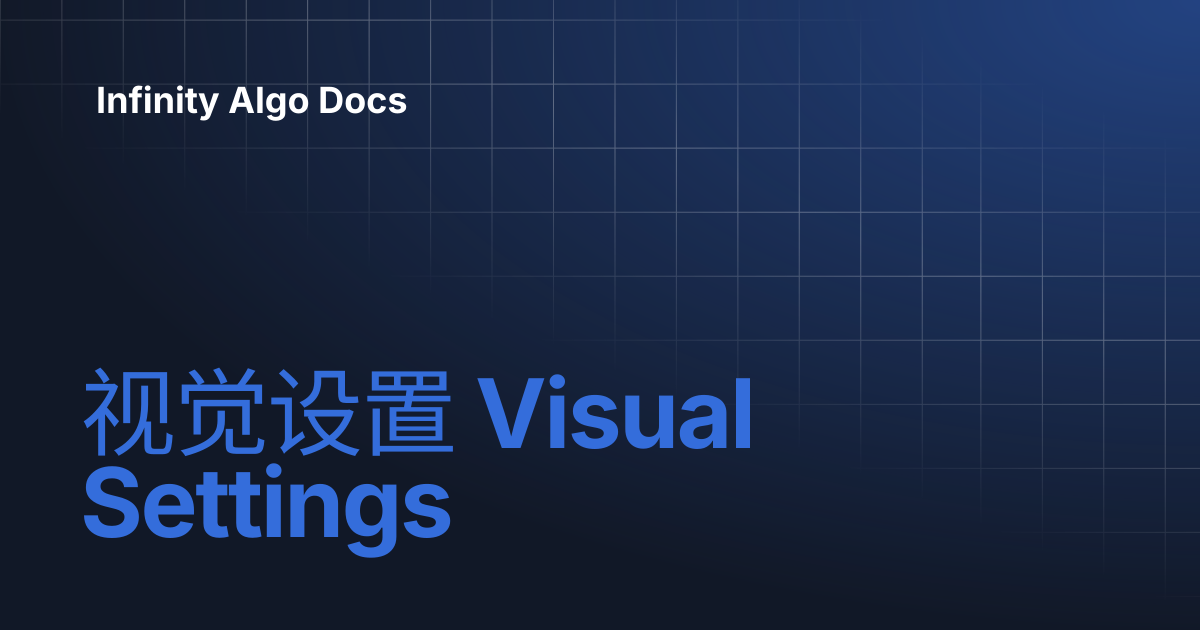 视觉设置 Visual Settings | Infinity Algo Docs